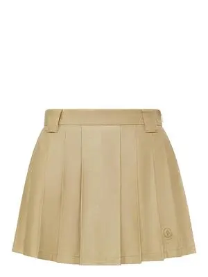 Moncler Pleated Mini Skirt - Beige