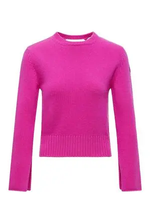 Moncler Wool And Cashmere Heavy Knit Sweater - Pink
