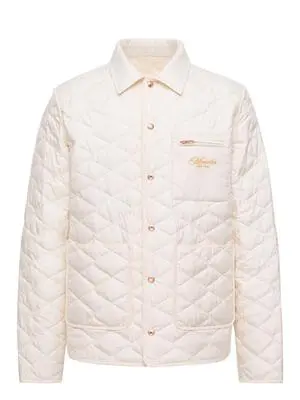 Moncler Kastos Diamond-quilted Shirt Jacket - White