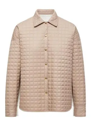 Moncler Reversible Quilted Padded Shirt - Beige