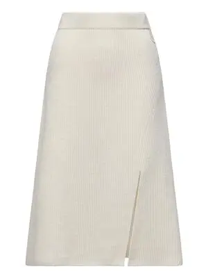Moncler Wool And Cashmere Midi Skirt - White