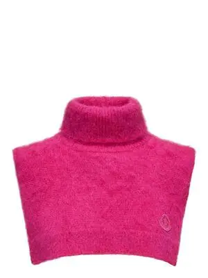 Moncler Mohair And Wool-blend Bib - Pink