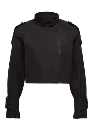 Moncler Asymmetrical Zip-up Jacket - Black