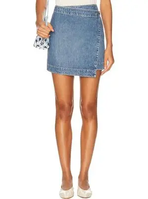BOTTEGA VENETA Wrap Denim Skirt