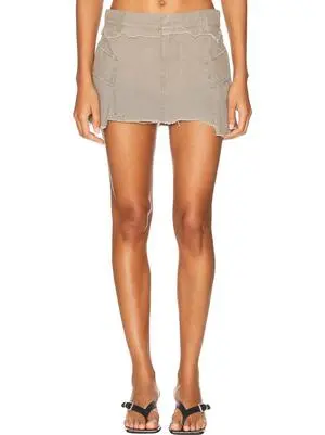Balenciaga Cargo Mini Skirt - Dark Beige