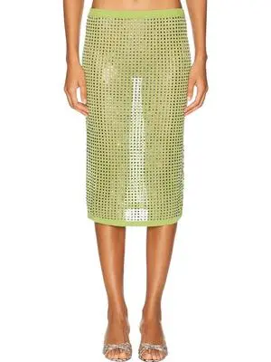Christopher Esber Cirrus Straight Skirt - Fern