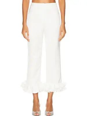 Ila Gemma Voluminous Detailed Trouser - White