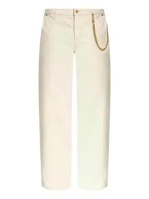 Michael Kors Logo-appliqué Trousers - White