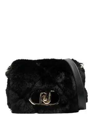 Liu Jo Shearling Crossbody Bag - Black