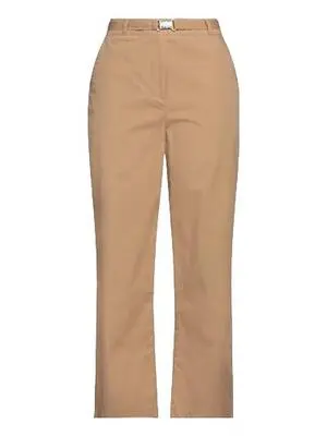 LIU •JO Straight-leg Cotton Pants - Beige