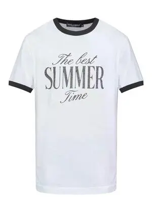 Dolce & Gabbana Text-print T-shirt - White