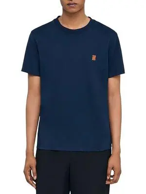 Sandro Short Sleeve Logo Tee - Navy Blue