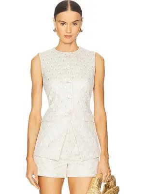 Veronica Beard Lois Vest Neutral