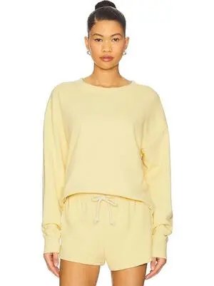 PERFECTWHITETEE French Terry Pullover Sweatshirt - Banana