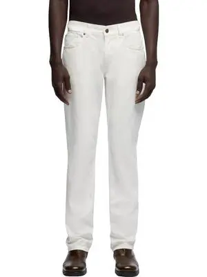 7 FOR ALL MANKIND Comfort Sateen Straight-Leg Jeans