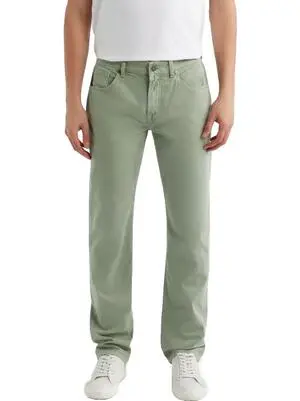 7 For All Mankind Comfort Sateen Straight-Leg Jeans Leaf