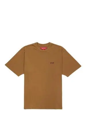Supreme Warm Up Washed Short Sleeve Top Brown