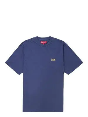 Supreme Warm Up Washed Short Sleeve Top Navy Blue