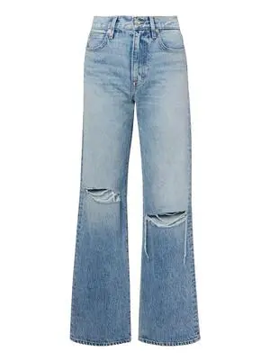 SLVRLAKE Grace Mid-rise Wide-leg Jeans - Blue
