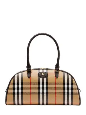 BURBERRY Highlands Coated Jacquard Tote Bag
