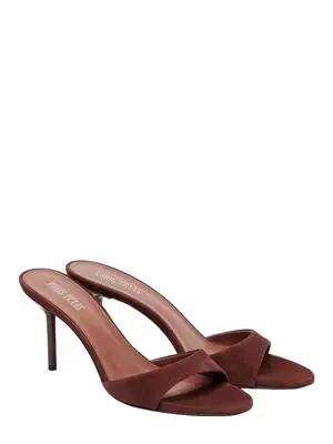 Paris Texas Lidia Suede Mules - Brown