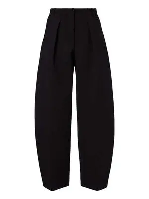 Jacquemus Ovalo Barrel-leg Trousers - Black