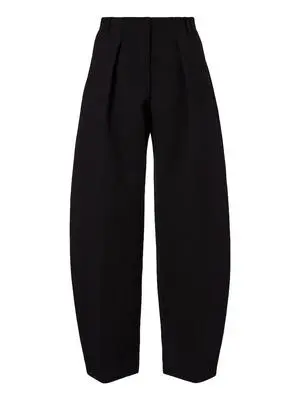 Jacquemus Ovalo Barrel-leg Pants - Black