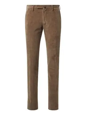 SLOWEAR Cotton Corduroy Chinos - Brown