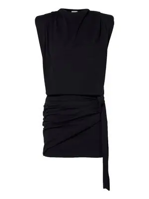 Isabel Marant Marielle Draped Minidress - Black