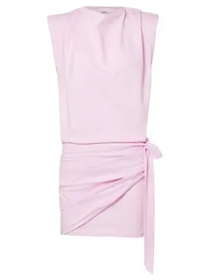 Isabel Marant Marielle Cotton Jersey Minidress Pink
