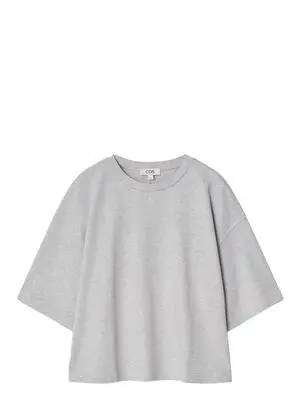 Cos Oversized Boxy T-Shirt Gray