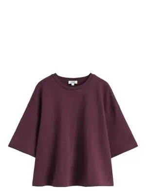 Cos Oversized Boxy T-Shirt Red