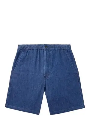 A.p.c. Norris Straight-leg Denim Shorts - Blue