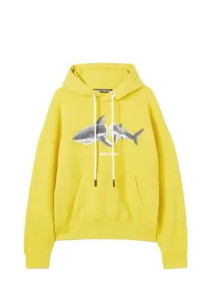 Palm Angels Shark Hoodie - Yellow
