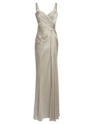 ZUHAIR MURAD Draped Satin Gown