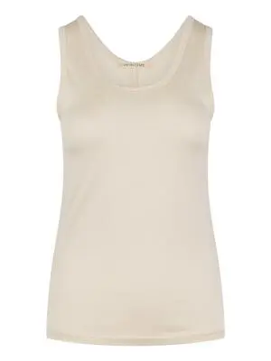 HEIRLOME James Silk Tank Top - Ivory