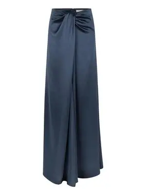 HEIRLOME Leticia Silk Skirt - Blue