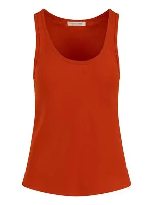 HEIRLOME Adau Silk Tank Top - Orange