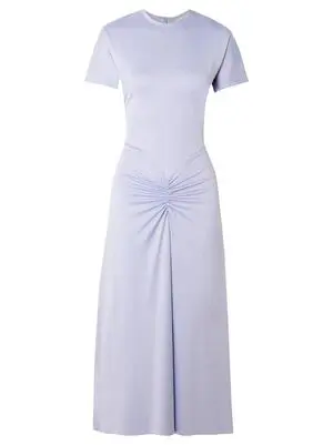 VICTORIA BECKHAM Satin-Jersey Midi Dress