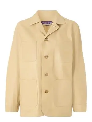 Ralph Lauren Adrianna Leather Jacket - Neutrals