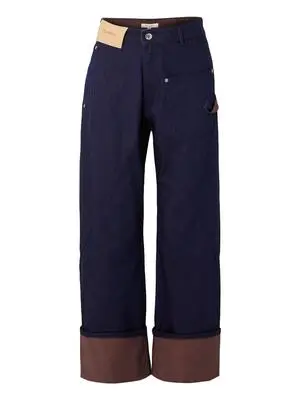 JW Anderson Twisted Asymmetric High-rise Jeans - Blue