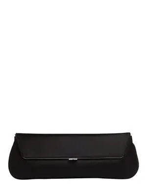 AMINA MUADDI Ami Framed Satin Clutch