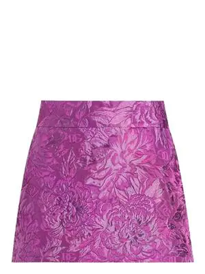 Dolce & Gabbana Dna Jacquard Mini Skirt - Purple