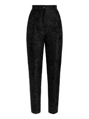 Dolce & Gabbana Jacquard Trousers - Black