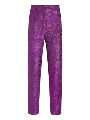DOLCE & GABBANA Floral Brocade Tailored Trousers
