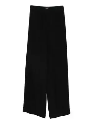 JOSEPH Pleated Wide Leg Trousers - Black