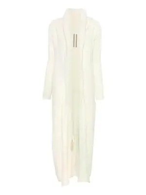 Rick Owens-Ribbed Knit Coat