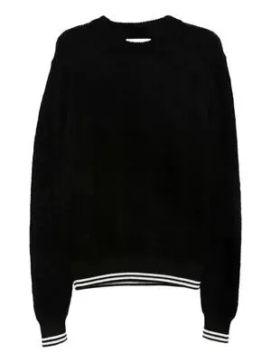 JIL SANDER Mohair Wool Sweater - Black
