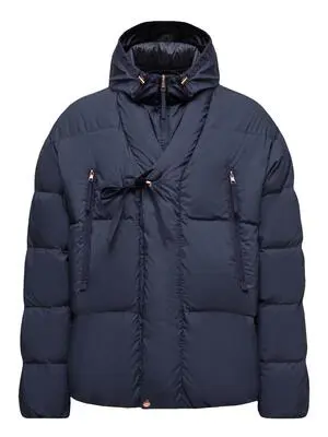 MONCLER X GILGA FARM DESIGNED BY DONALD GLOVER X Gilga Farm Donald Glover Short Down Jacket - Blue