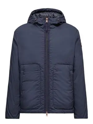 MONCLER X GILGA FARM DESIGNED BY DONALD GLOVER X Gilga Farm Caracara Short Down Jacket - Blue